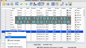SPSS Tutorial #3: Data Modification in SPSS - Resourceful Scholars' Hub