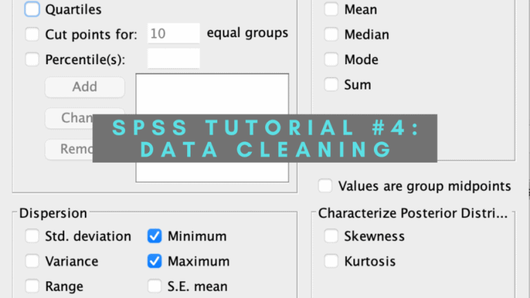 SPSS Tutorial #4: Data Cleaning in SPSS - Resourceful Scholars' Hub