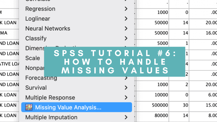SPSS Tutorial 6 How To Code Define Analyse And Deal With Missing Values In SPSS 